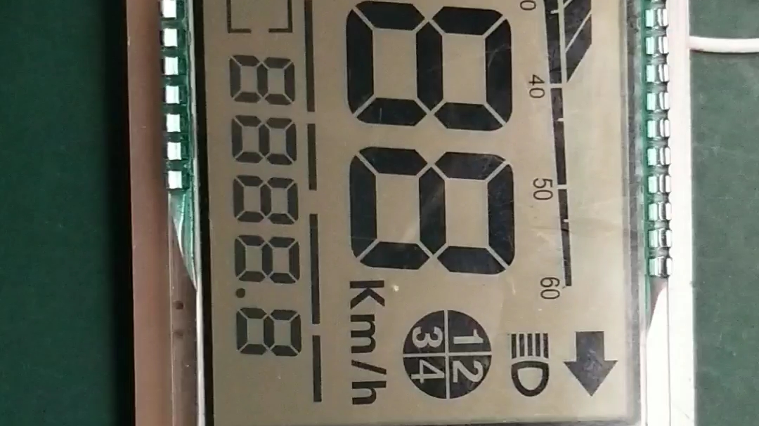 STM8S003F3+HC164扩展IO,可以移植stm32直接驱动段码液晶屏完美...