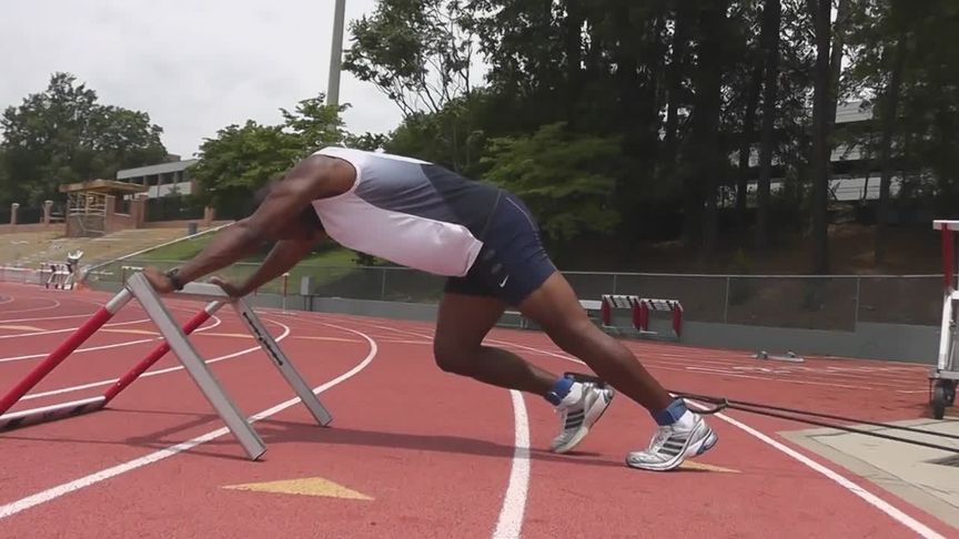 跨栏是个技术活 跨栏辅助练习 抗阻练习