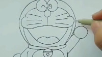 哆啦A梦有没有人会画?跟着我来学简笔画,很快就学会啦!
