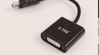 Z-TEK力特笔记本 大DP转DVI转换头 1080P电脑投影仪转换器ZY332