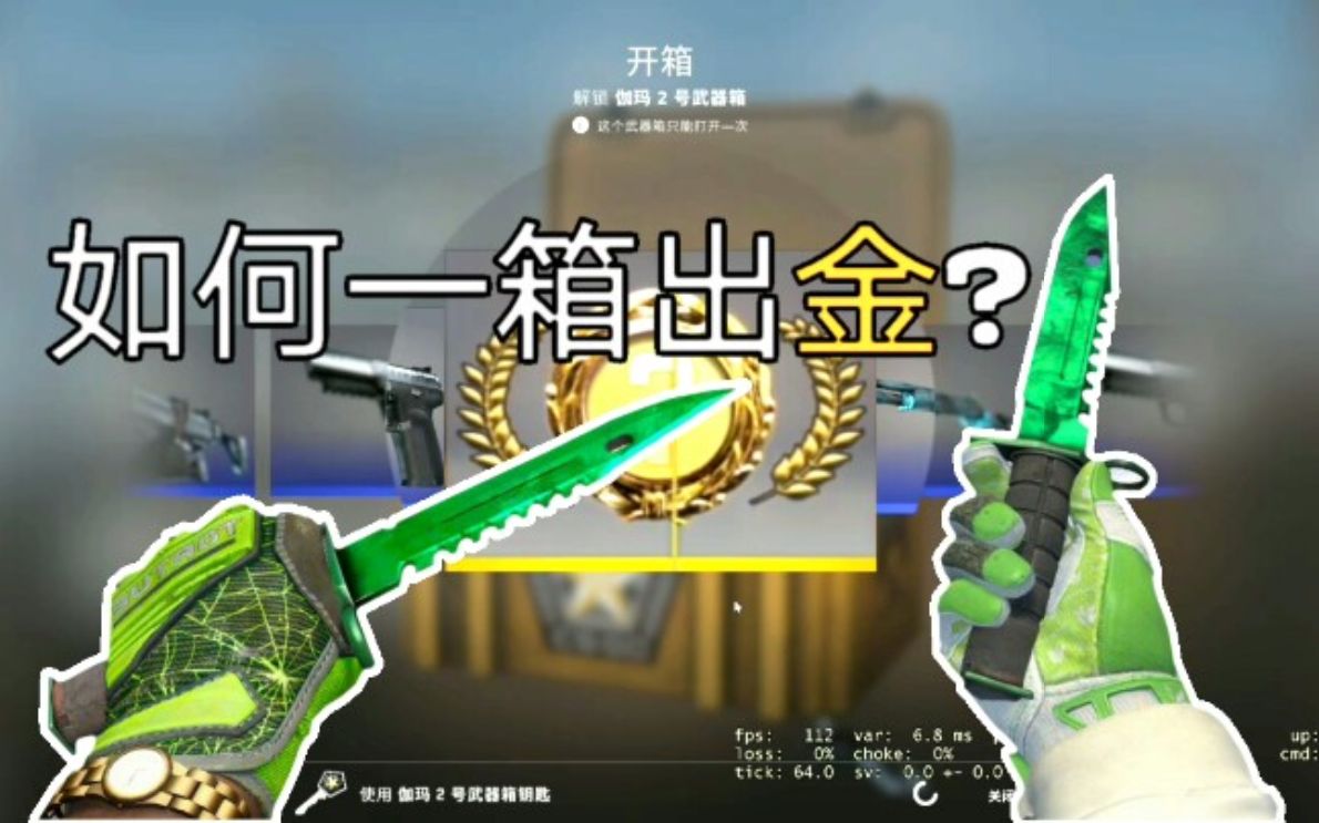 【CSGO】如何只用一个箱子出金?