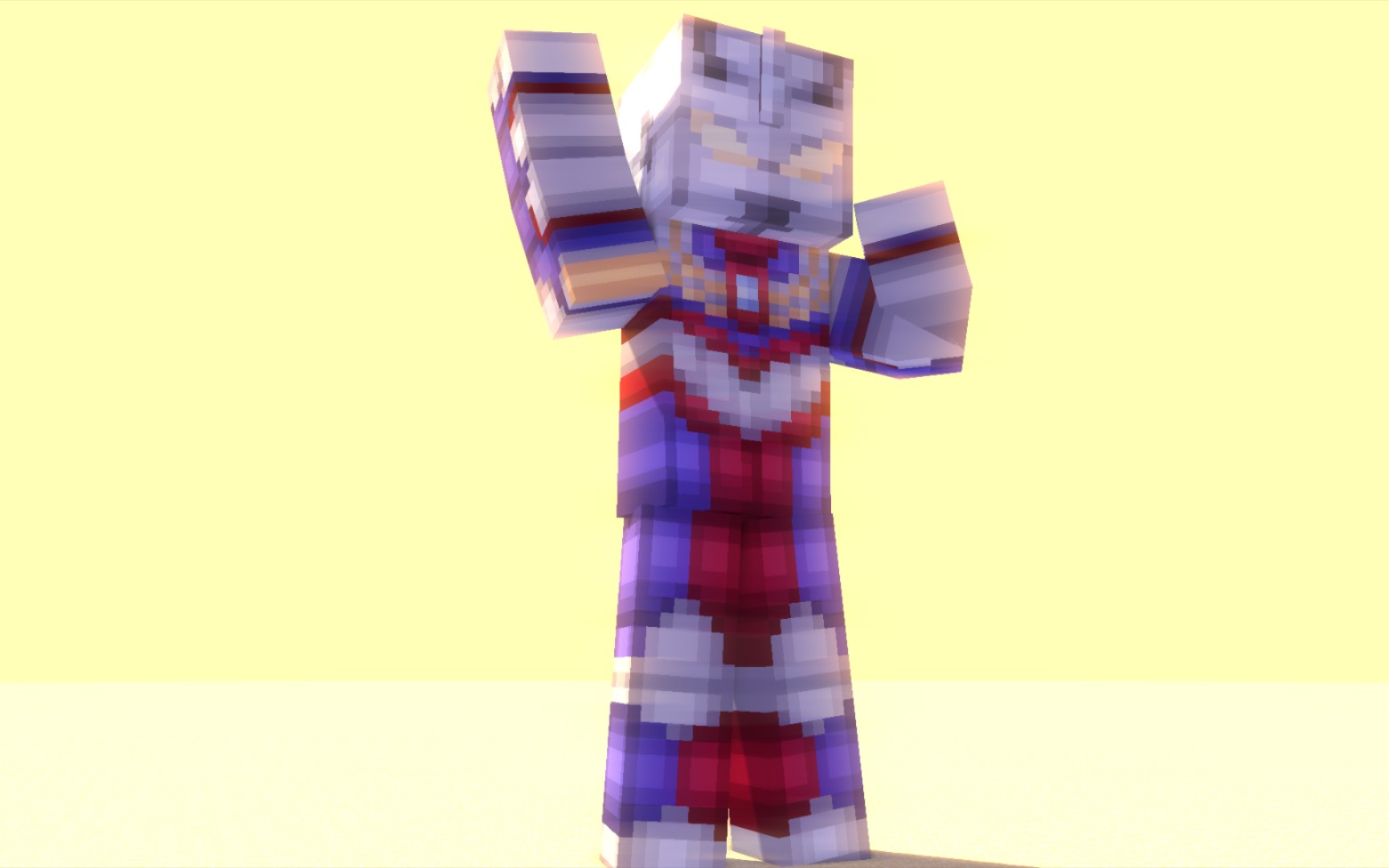 我的世界 MC 皮肤 迪迦奥特曼_哔哩哔哩bilibili_我的世界