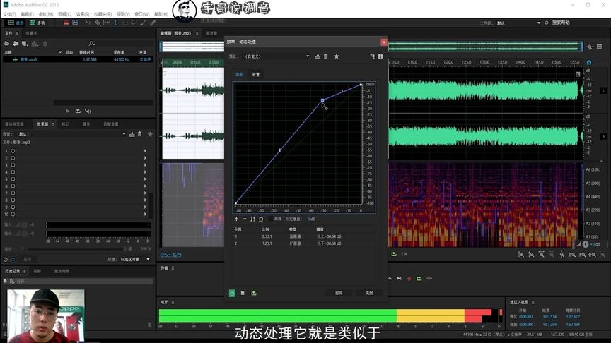 宇哥说调音:AU效果面板里振幅与压限的使用方法