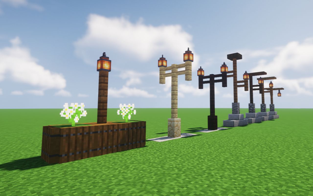 【Minecraft】我的世界 究级简单的6种路灯设计 1.14