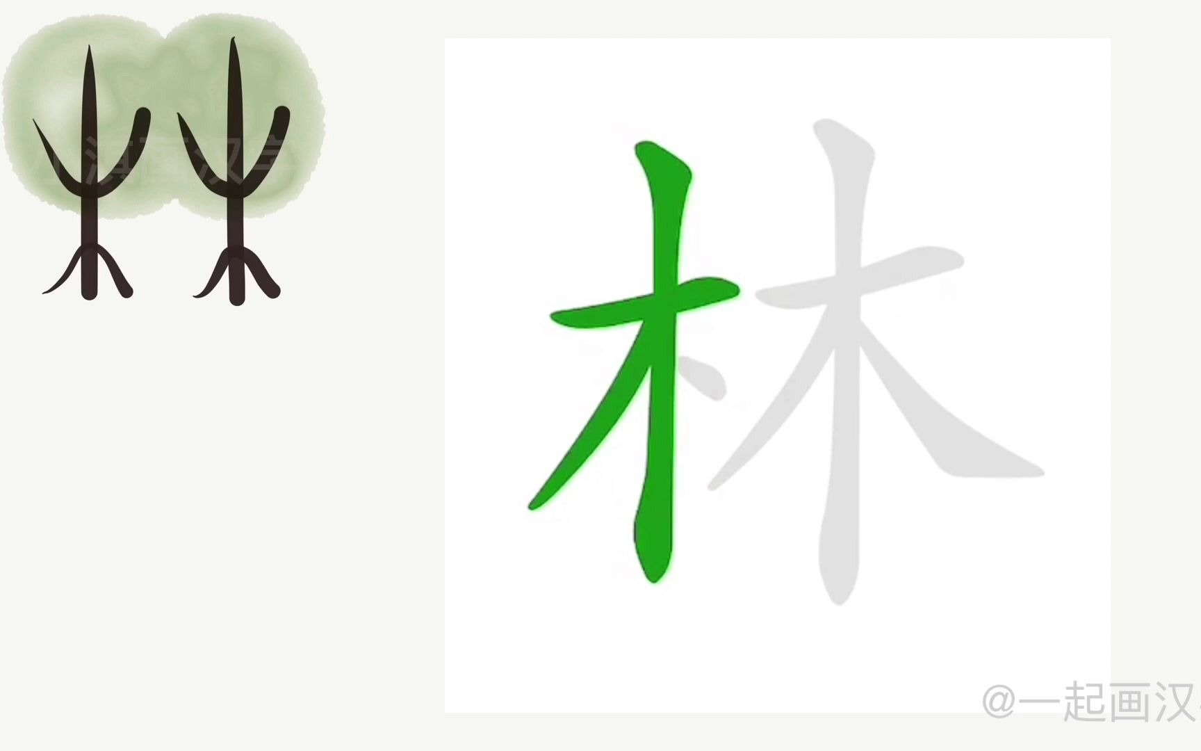 「一起画汉字」识字合集:一年级上写字表100字(已完结)