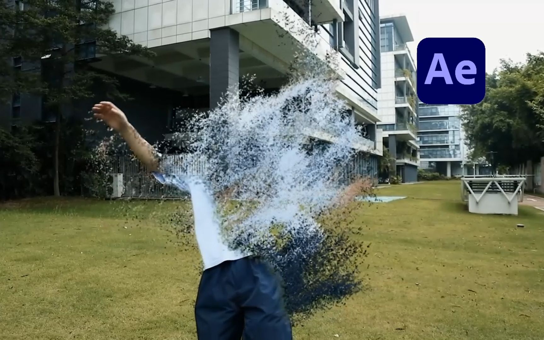 【AE教程】纯AE制作!这个超帅的人物粒子消散特效你一定想学!