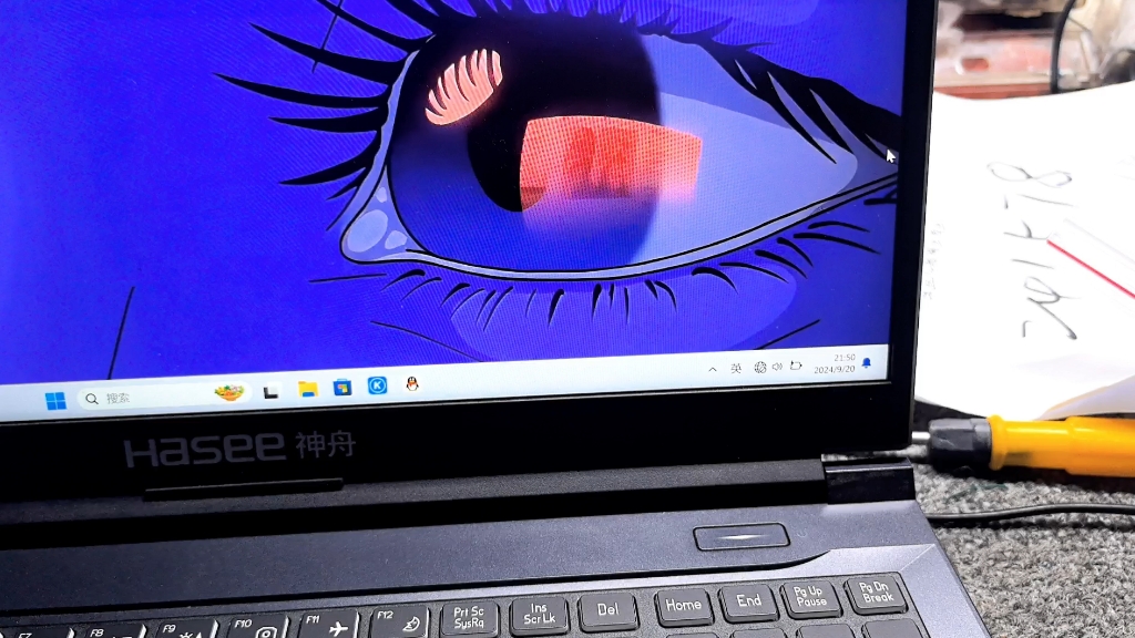 神舟笔记本电池充不进电,显示电量为0?重置bios解决了