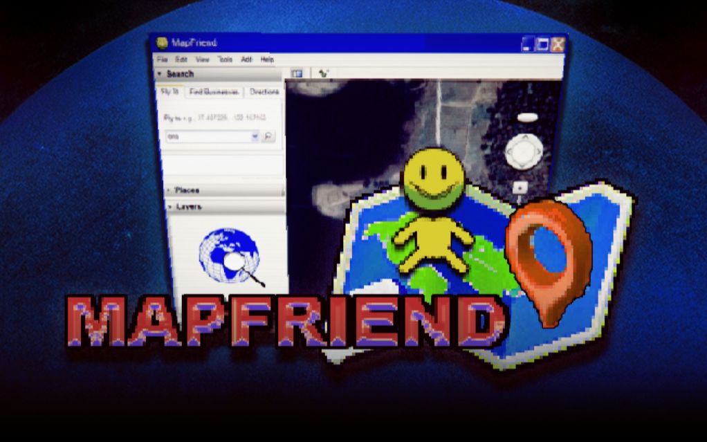 复古的地图软件里竟藏着不为人知的秘密.【简短恐怖游戏:MapFriend...