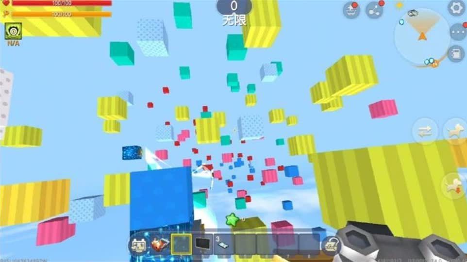 迷你世界:炫彩方块过山车太气人了,这个作者不知道怎么想的#游戏