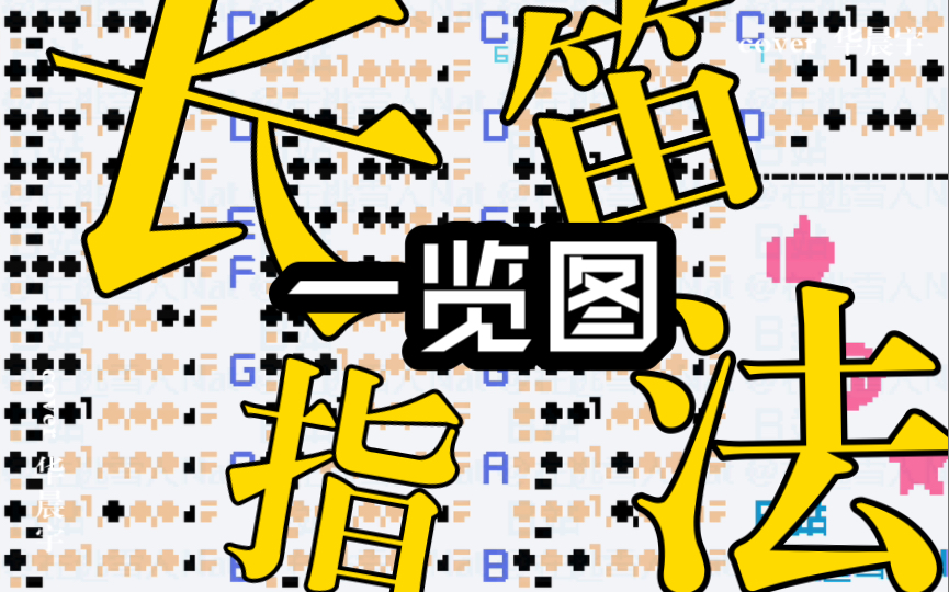 【长笛】长笛指法表/长笛指法图(一图)