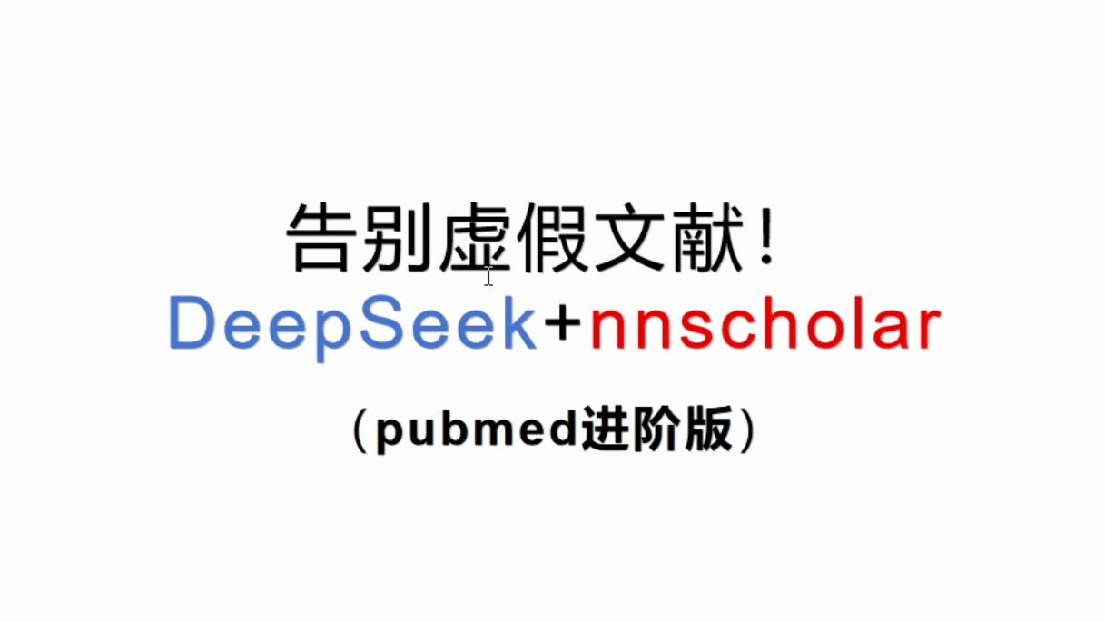 告别虚假文献(四)!DeepSeek+nnscholar(一键完成检索/分析/总结)