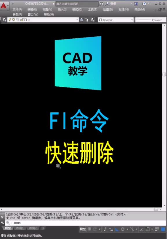 cad快速删除的方法之一
