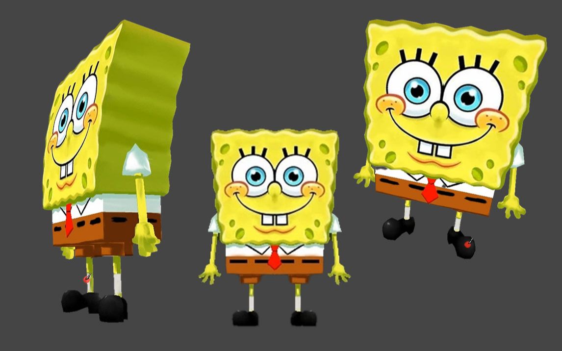 【3dmax建模】动画角色建模“海绵宝宝"低模制作,零基础入门教程