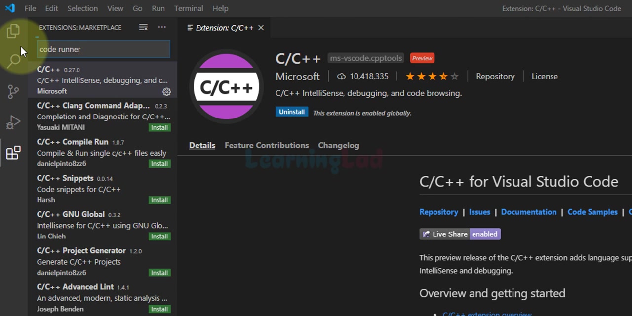 如何为C和C ++编程设置Visual Studio代码