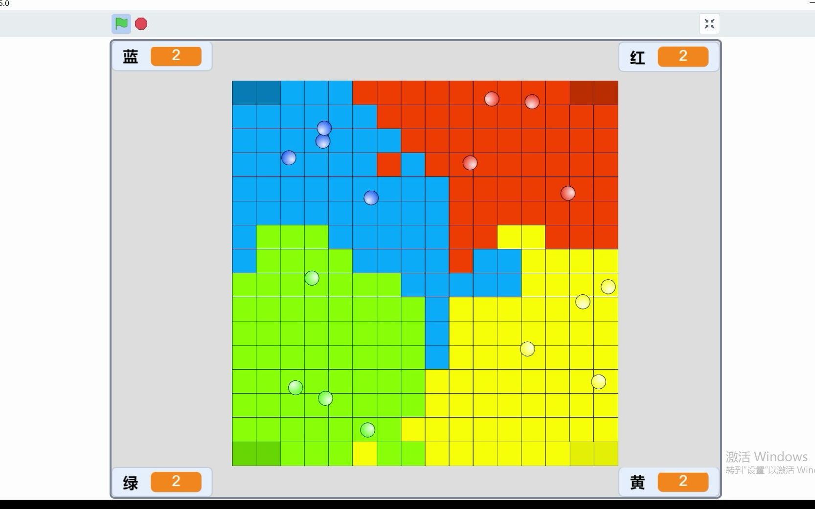 我竟然用scratch还原了领土战争!