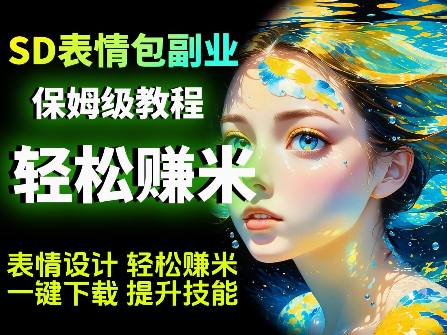 自愿带你学会SD表情包设计!纯教学 让你轻松拿米!