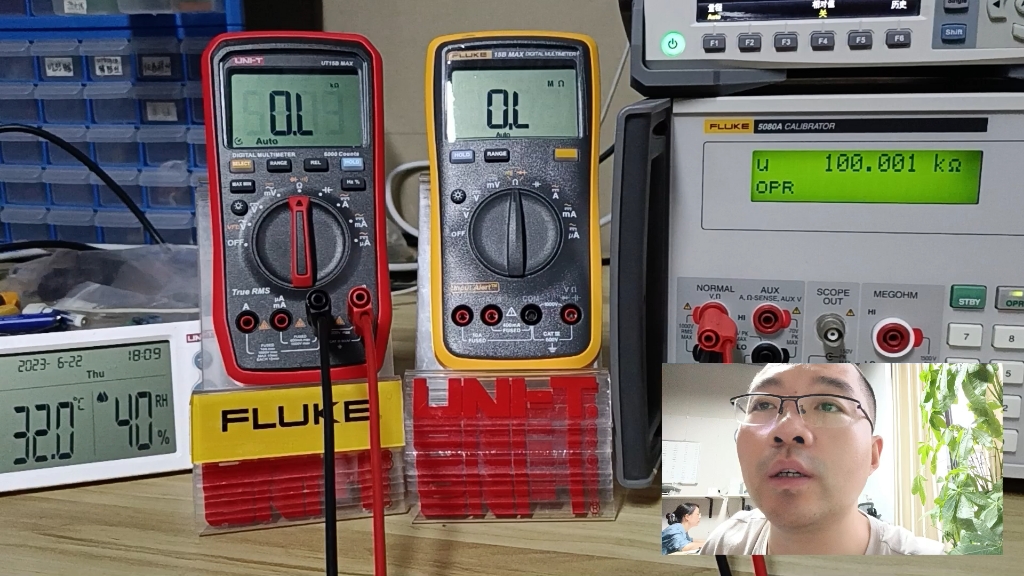 电阻检测,蜂鸣档反应速度对比。优利德UT15B MAX万用表FLUKE...