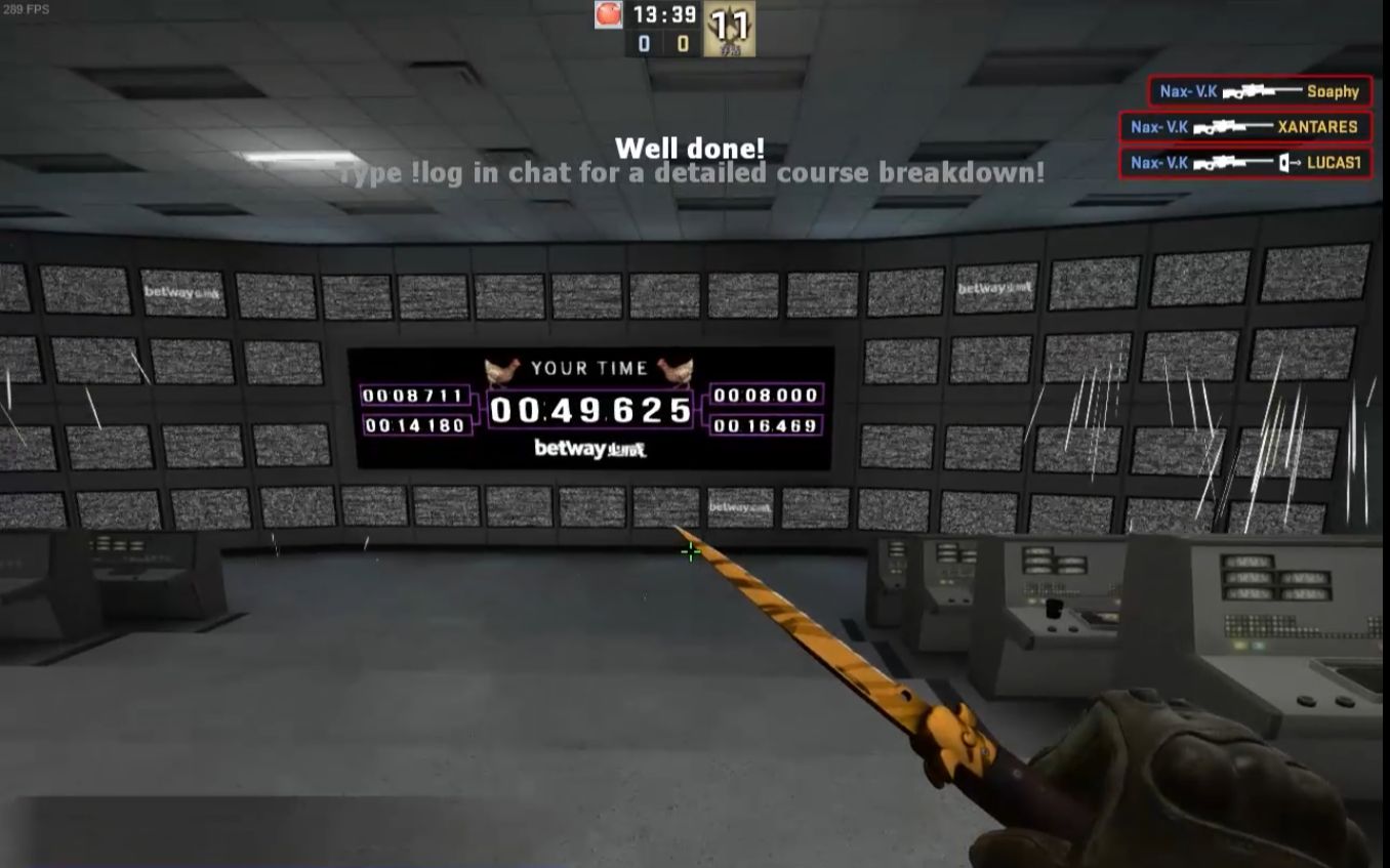 老年人打不动CSGO了,49.625s的弟弟成绩。