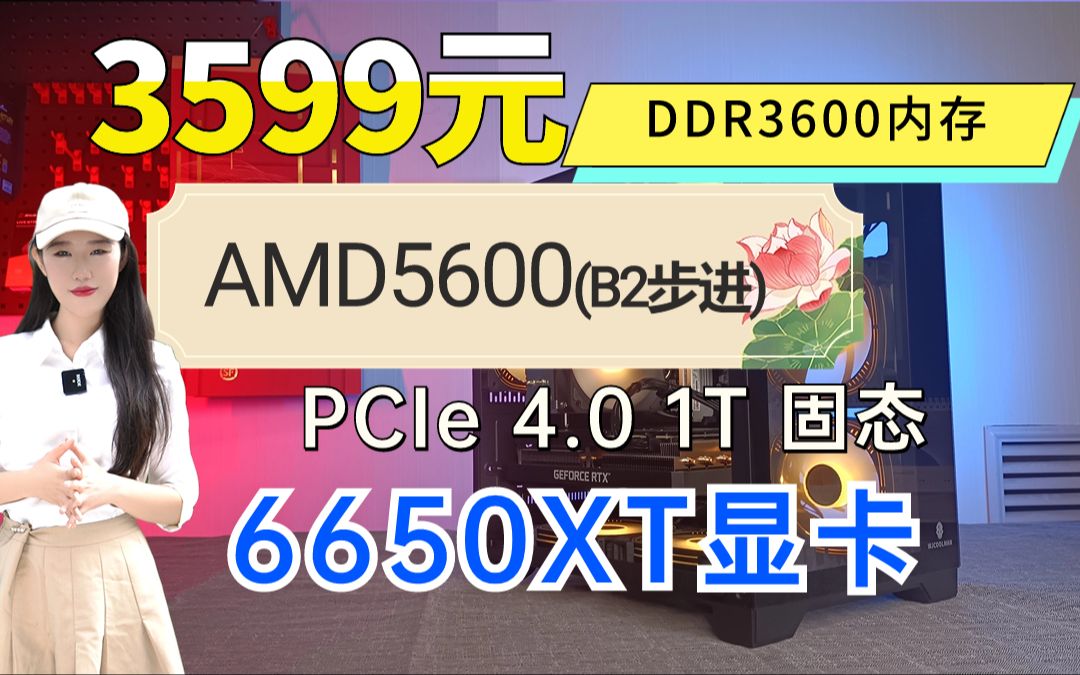 ...(B2步进)+6650XT显卡+1T4.0固态+海景房机箱 双11DIY电脑配置推荐