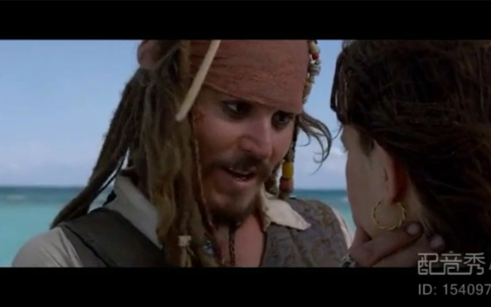 电影《加勒比海盗》中文配音模仿片段:杰克船长把女主抛弃在荒岛,还...