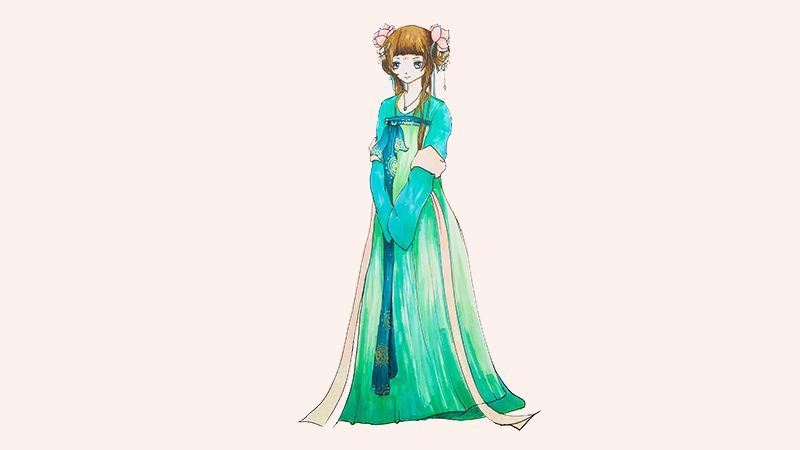 初学古装美女铅笔画教程,一步一步教你画古装女子,超简单!