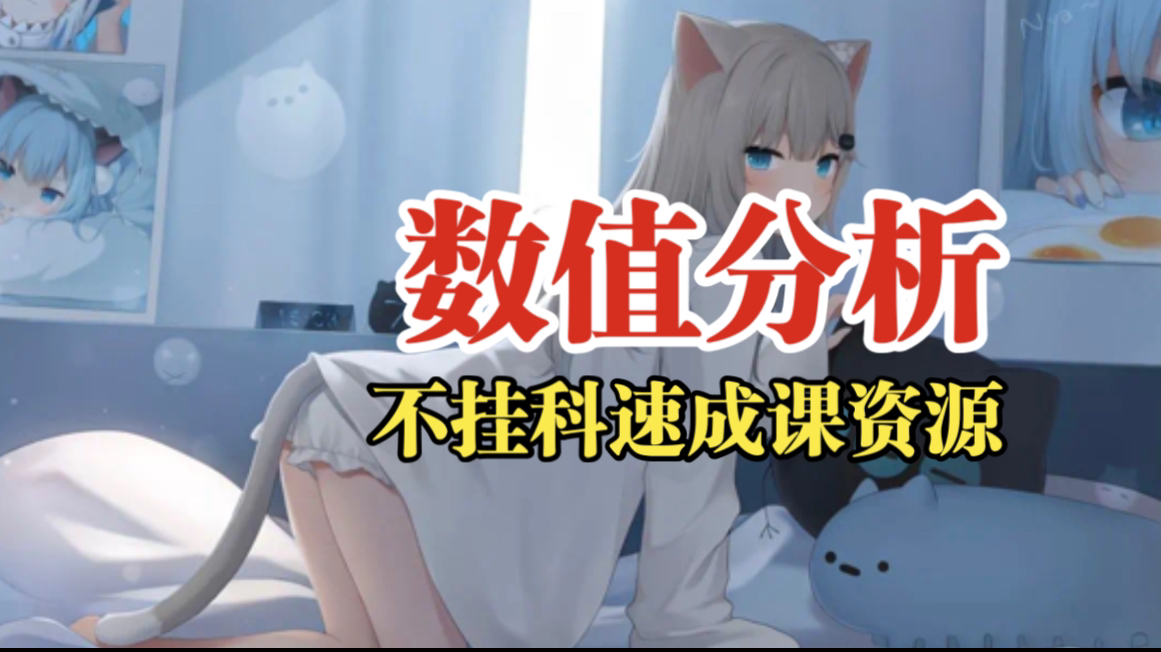 《数值分析(计算方法)》不挂科速成课资源