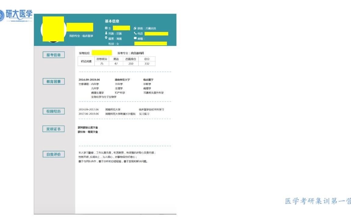 隋准老师医学考研复试简历制作与修改指导02(研大医学考研)