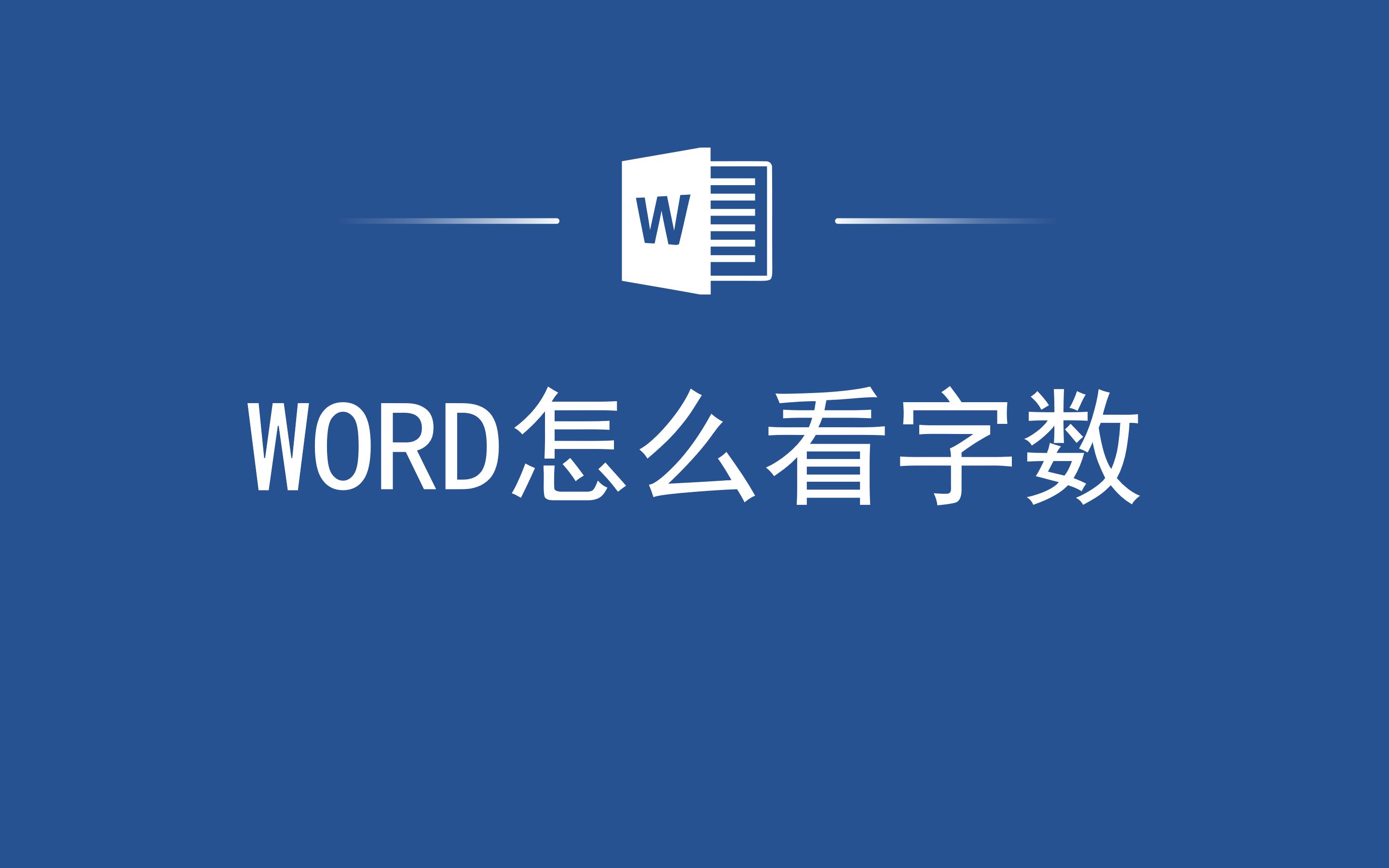 高手都在用的小技巧,Word怎么看字数