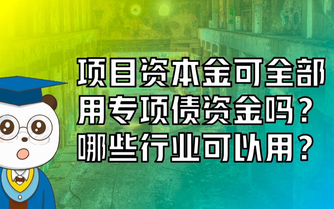专项债20问专题 |项目资本金可以全部使用专项债资金做资本金吗? ...