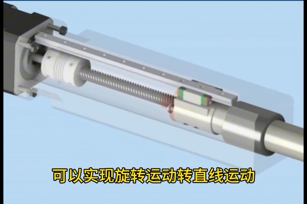 电缸执行器,旋转运动转直线运动,搭载行星滚柱丝杆的话将力大无穷,你...
