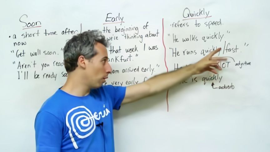 Common Mistakes- SOON, EARLY, QUICK, FAST