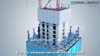 环带桁架施工工序动画演示