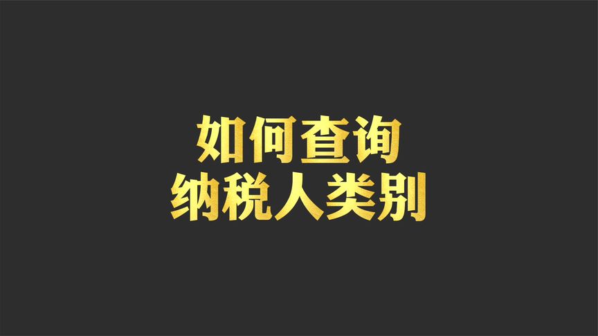 纳税人类别怎么查?新手会计看过来!