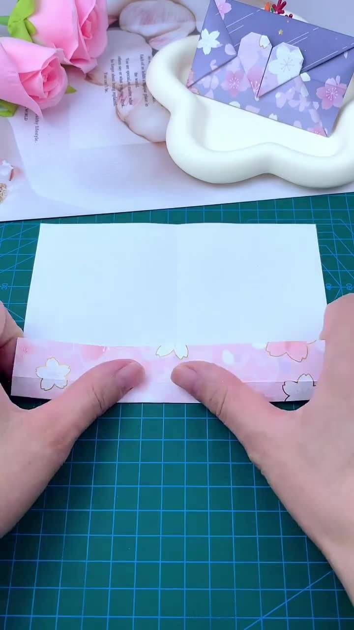 手工:爱自己的100种方式,折个信封给自己写封信