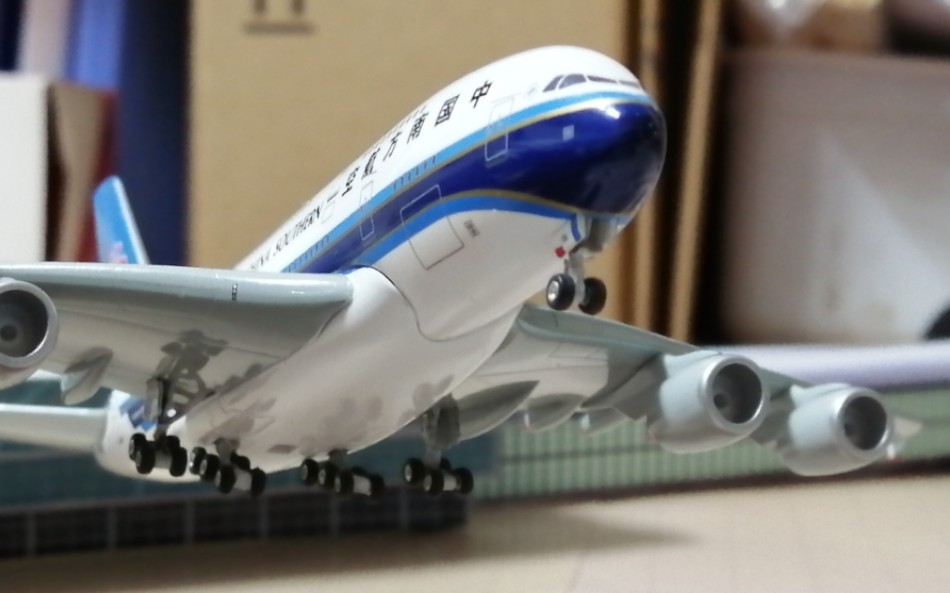 开箱 中国南方航空A380客机模型
