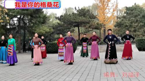 仨高手领舞《我是你的格桑花》流畅柔美!广场舞
