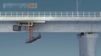 川藏线桥梁检查车动画演示