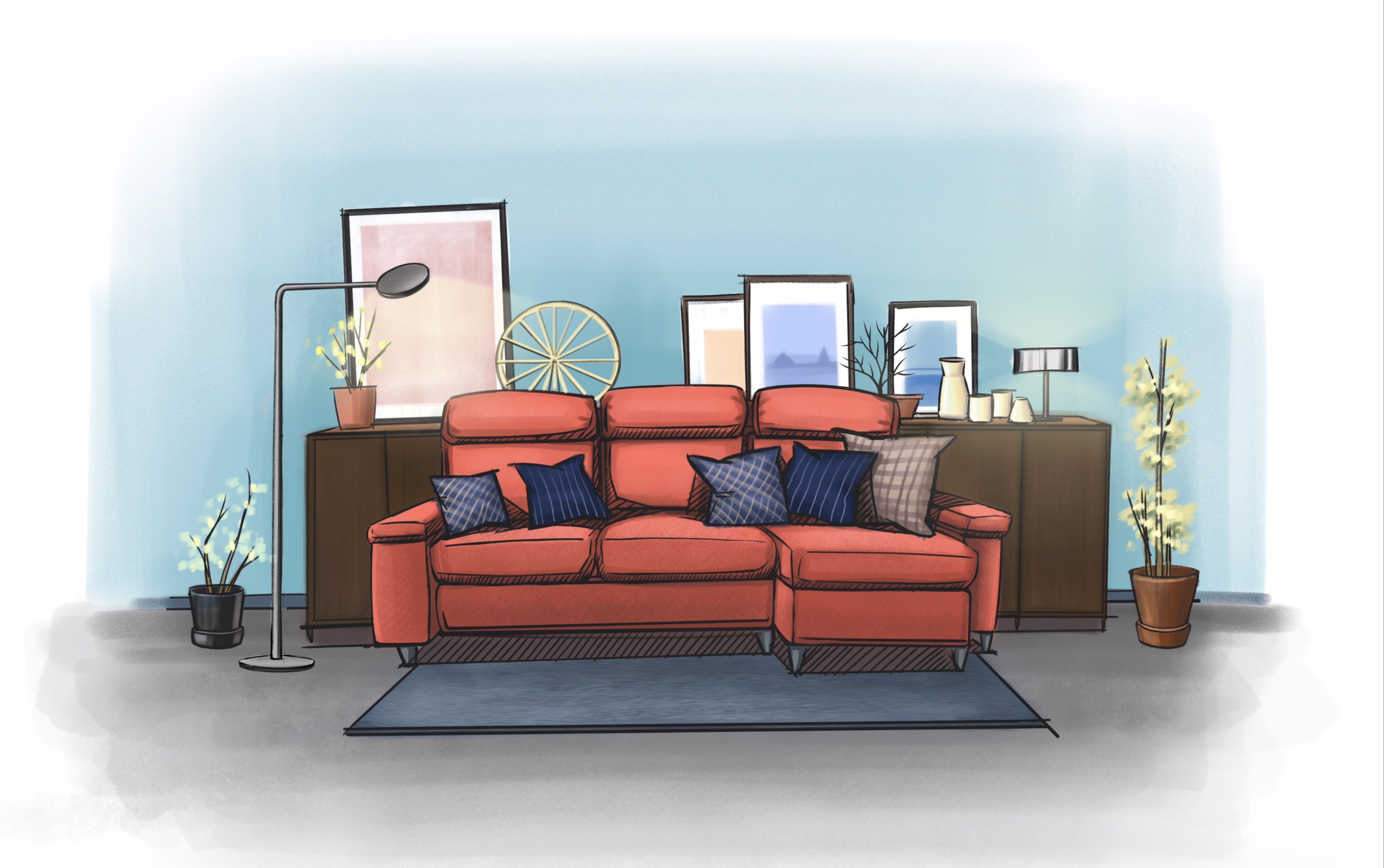 【procreate】iPad绘画的六天/室内手绘