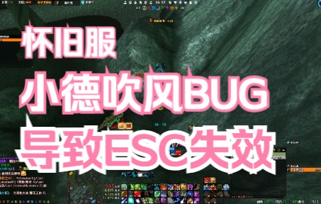 怀旧服德鲁伊吹风(台风)技能BUG导致ESC失效可通过修改法术模型...