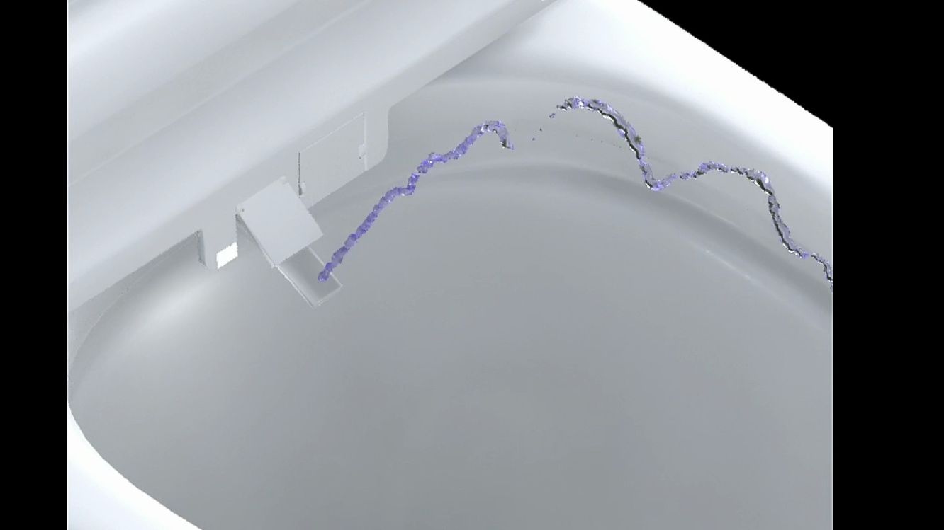 3DMAX动画教程,智能马桶喷水自洁清洗功能动画水喷射特效,3DMAX...