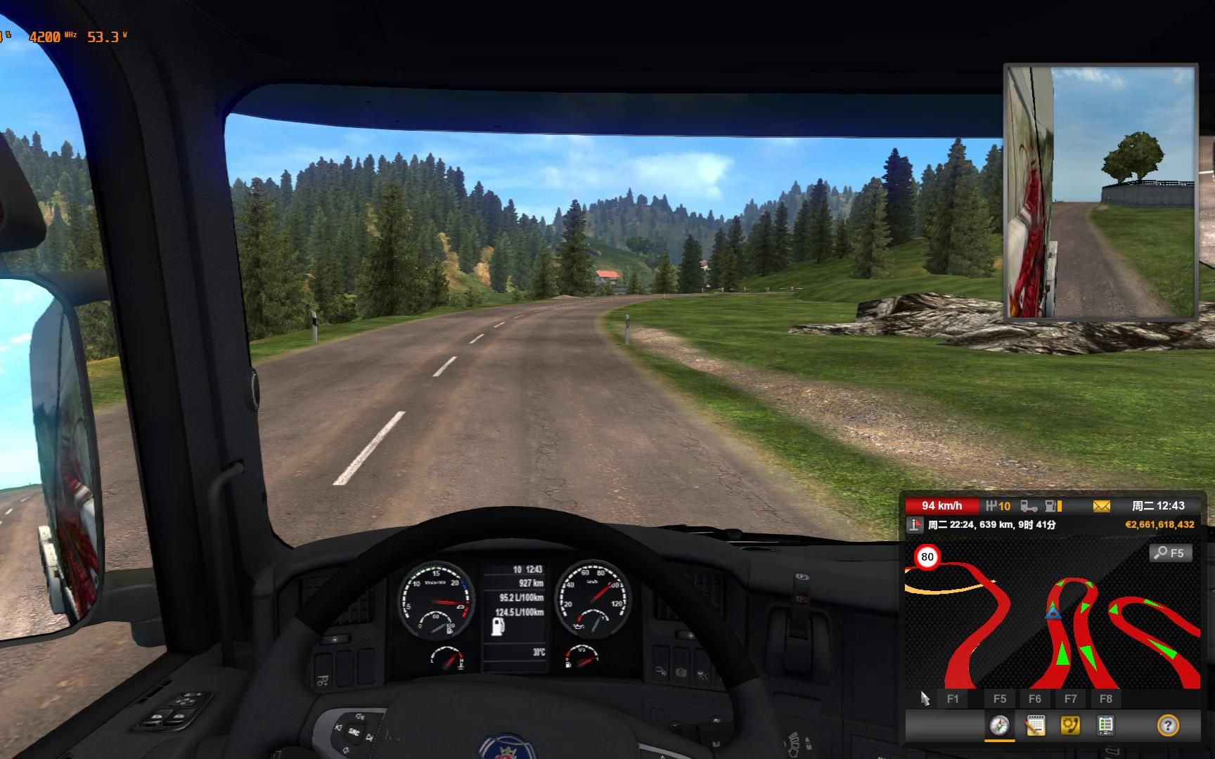 欧卡2 超级山路 键 盘 车 神