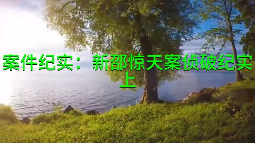 案件纪实:新邵惊天案侦破纪实上