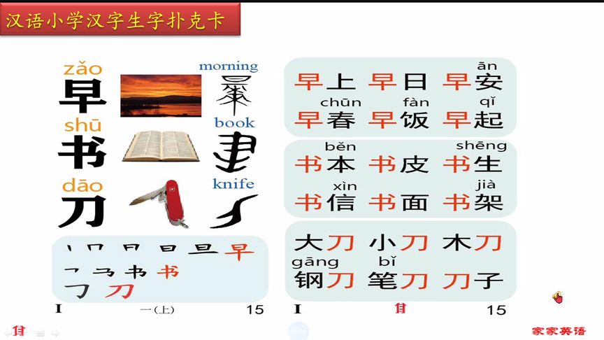 你孩子要上一年级吗?小学语文部编生字卡,识字笔顺组词,早书刀