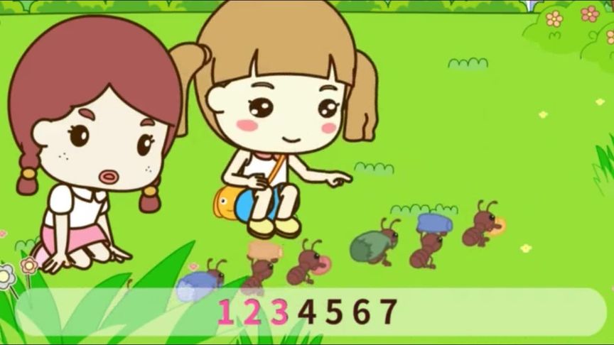 幼儿园小朋友儿歌教学:数字歌《从1数到10》,宝宝一起来学数字