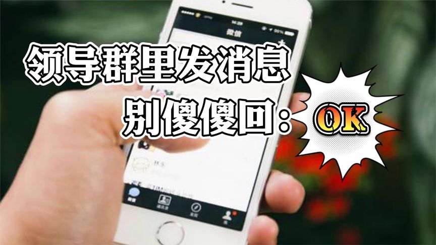 领导群里@全员,别傻傻回个:OK!聪明人都这么回!