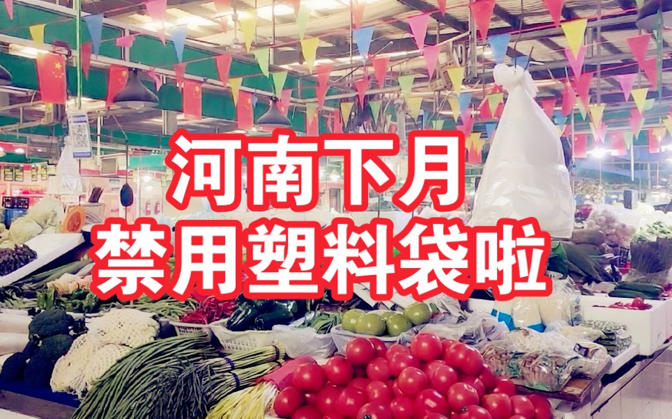 河南老乡注意:下月起禁用一次性塑料制品,多家商超已启用可降解购物袋
