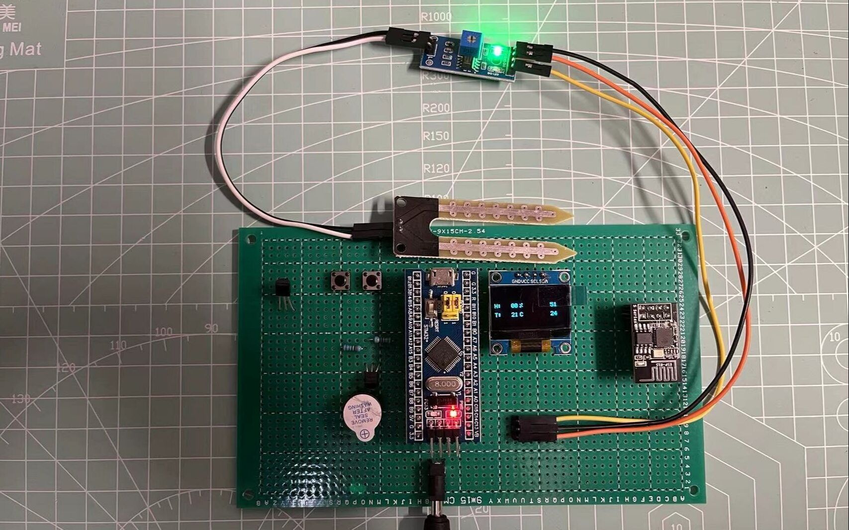 基于STM32单片机物联网土壤环境检测系统毕业设计