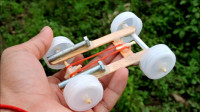 亲子手工DIY,自制动力小车