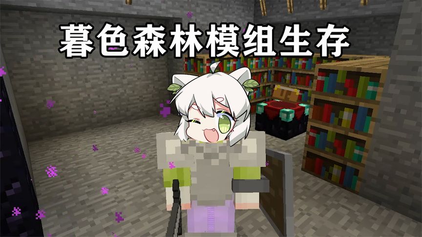 我的世界:暮色森林生存#5,简单发育亿下~