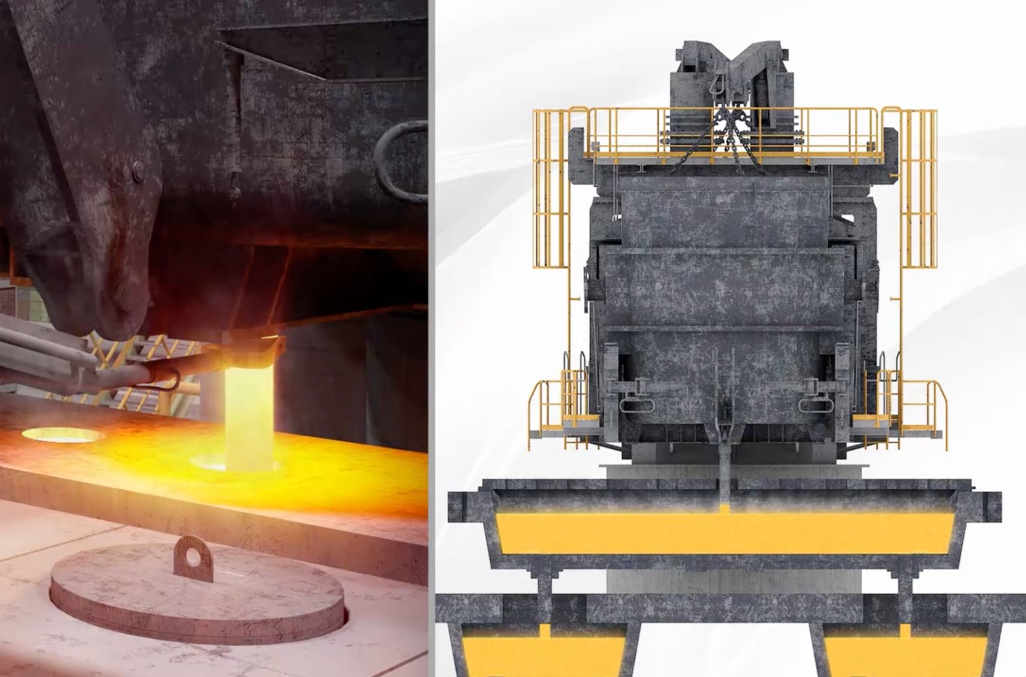 炼钢生产线工艺流程流水线工业3D动画三维建模型视频宣传片-北京...